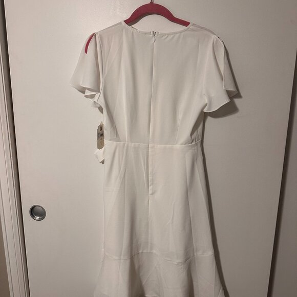 Altar'd State | Dresses | White Ruffle Wrap Mini Dress | Poshmark